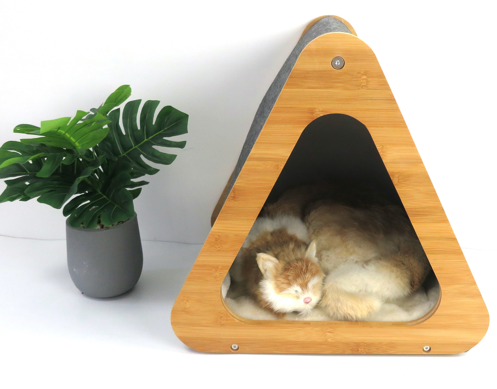 Buy Bamboo Triangle Cat Bed and Enclosure at Mighty Ape NZ