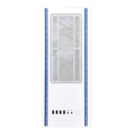 BitFenix Shinobi Mid-Tower Case with Window Side Panel - White/Blue ...