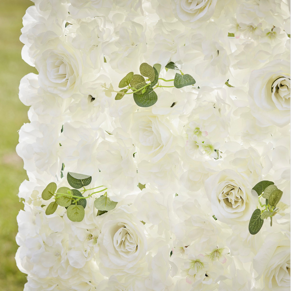 Ginger Ray: White Rose Flower Wall Backdrop Tile | at Mighty Ape NZ
