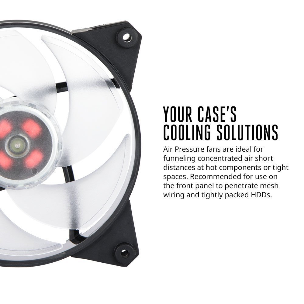 Cooler Master MasterFan Pro RGB Cooling Fan 120mm | at Mighty Ape Australia