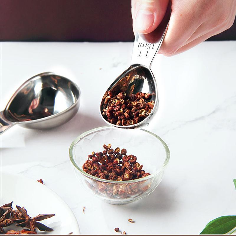 30ml +15ml Stainless Steel Measuring Spoon Set | at Mighty Ape NZ