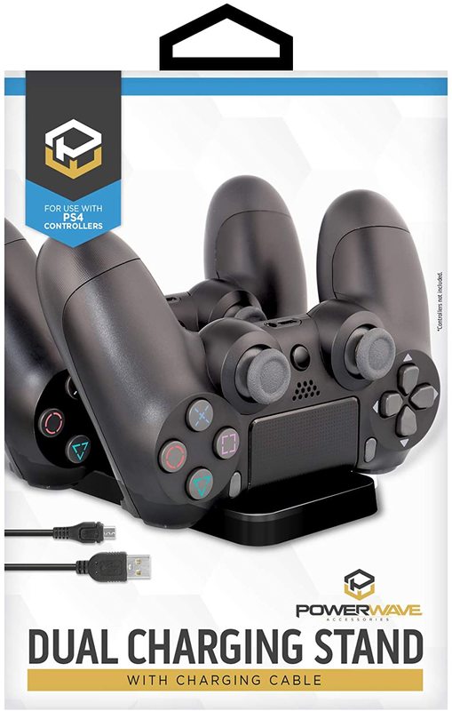 Powerwave PS4 Dual Charging Stand | PS4 | Buy Now | at Mighty Ape NZ