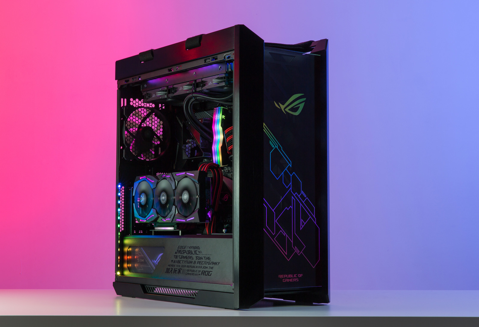 ASUS ROG Strix Helios Tempered Glass Mid Tower Case | at Mighty Ape NZ
