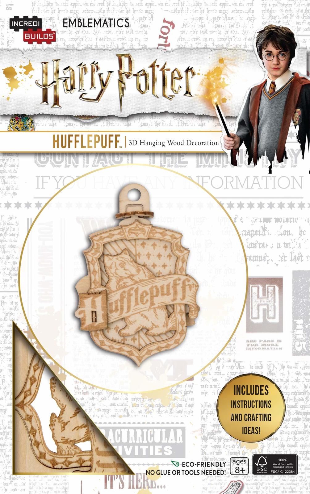 Incredibuilds: Harry Potter: Hufflepuff Emblematics 3D Hanging ...