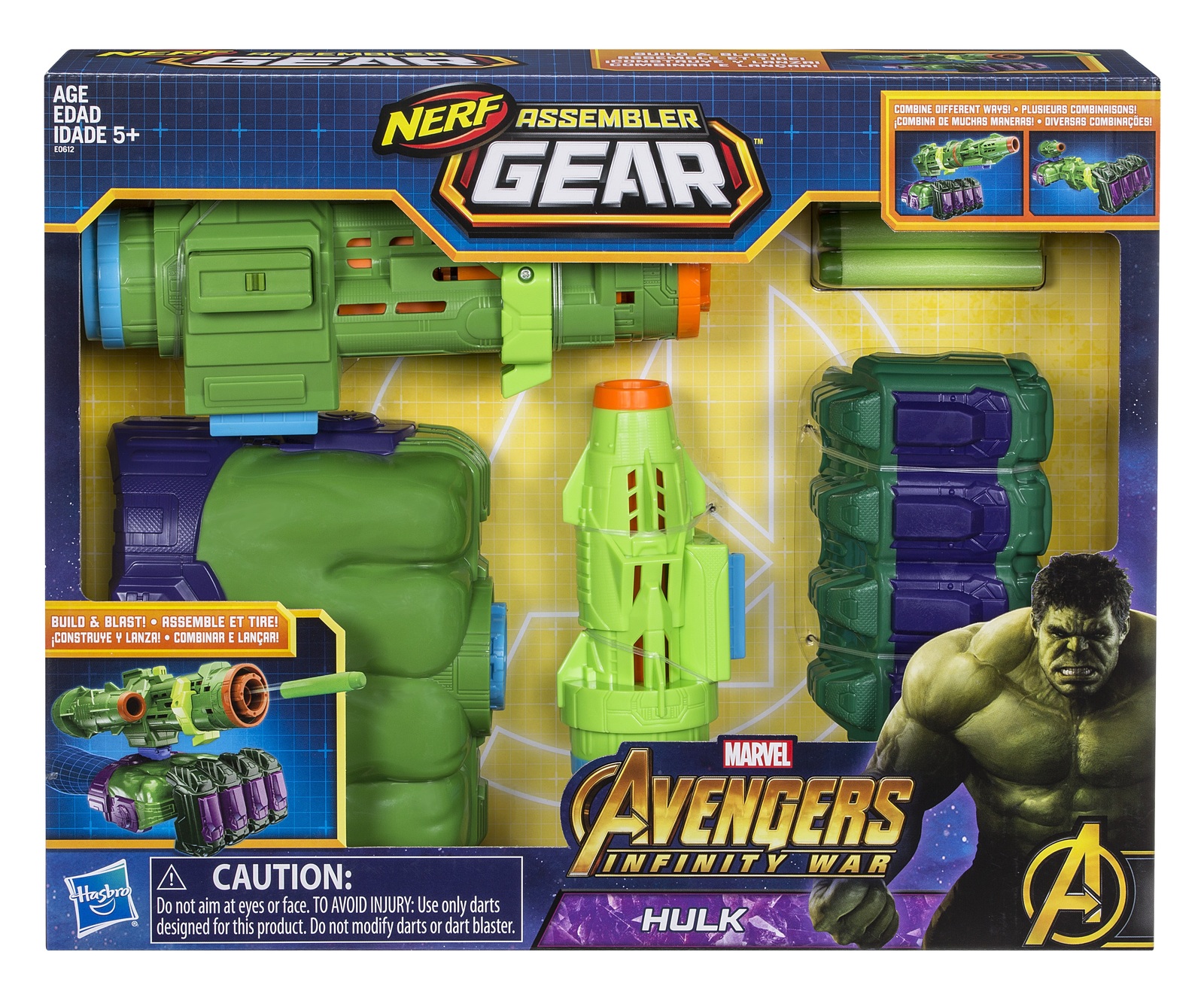 Buy Nerf: Assembler Gear - Hulk Blaster at Mighty Ape NZ