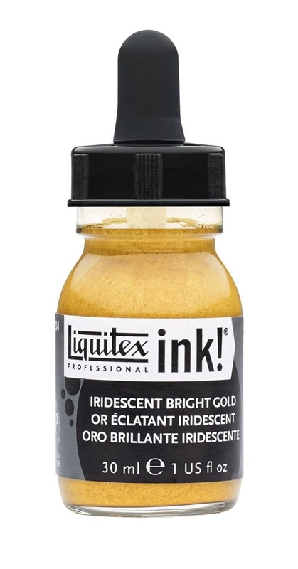 Buy Liquitex: Acrylic Ink - Iridescent Bright Gold (30ml) at Mighty Ape NZ