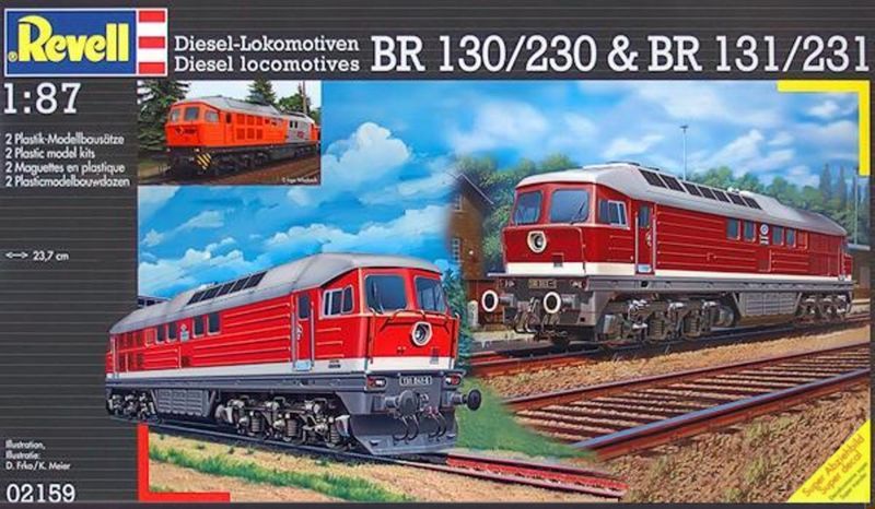 Revell - 1:87 Diesel Locomotives BR130/230 & BR131/231 Model Kit | at ...