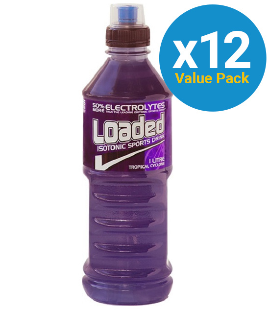 Loaded Sports Drink Tropical Cyclone 1l 12 Pack At Mighty Ape Nz