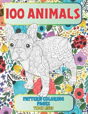 Pattern Coloring pages - 100 Animals - Thick Lines | Eliott Alvarez ...