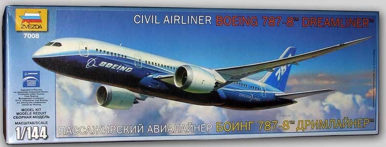 Zvezda: 1/144 Boeing 787 Dreamliner Model Kit | at Mighty Ape Australia