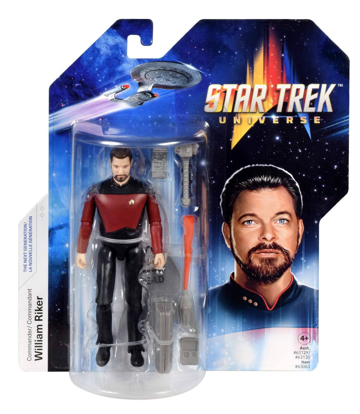 Buy Commander William Riker - Basic Figure at Mighty Ape NZ