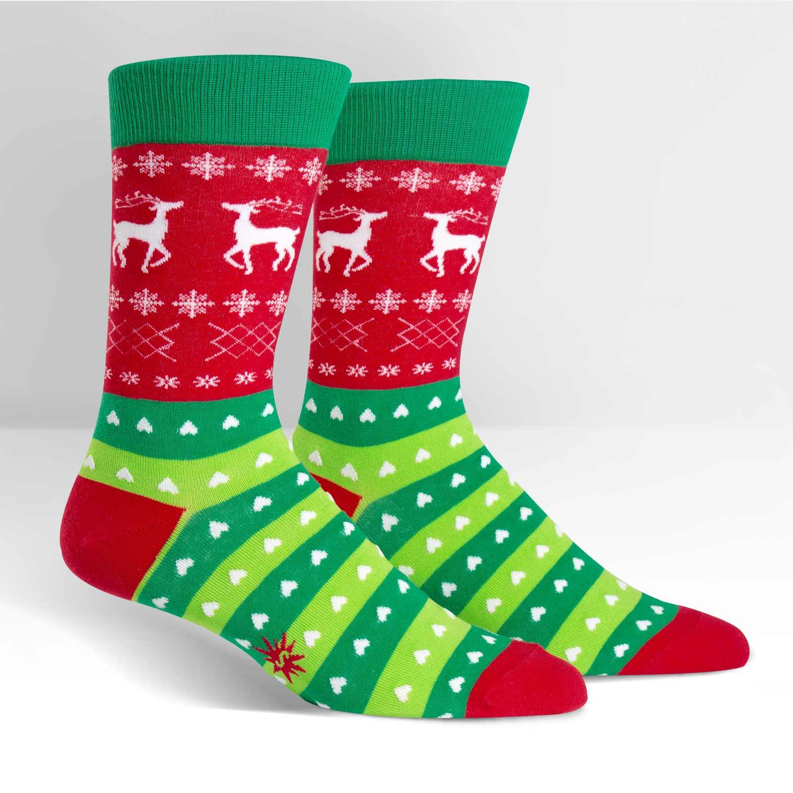 Tacky Holiday Sweater Crew Socks | Men's | at Mighty Ape NZ