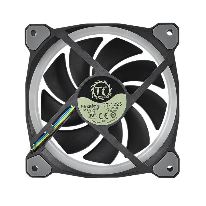 120mm Thermaltake Riing Plus 12 LED RGB Radiator Fan TT Premium Edition ...