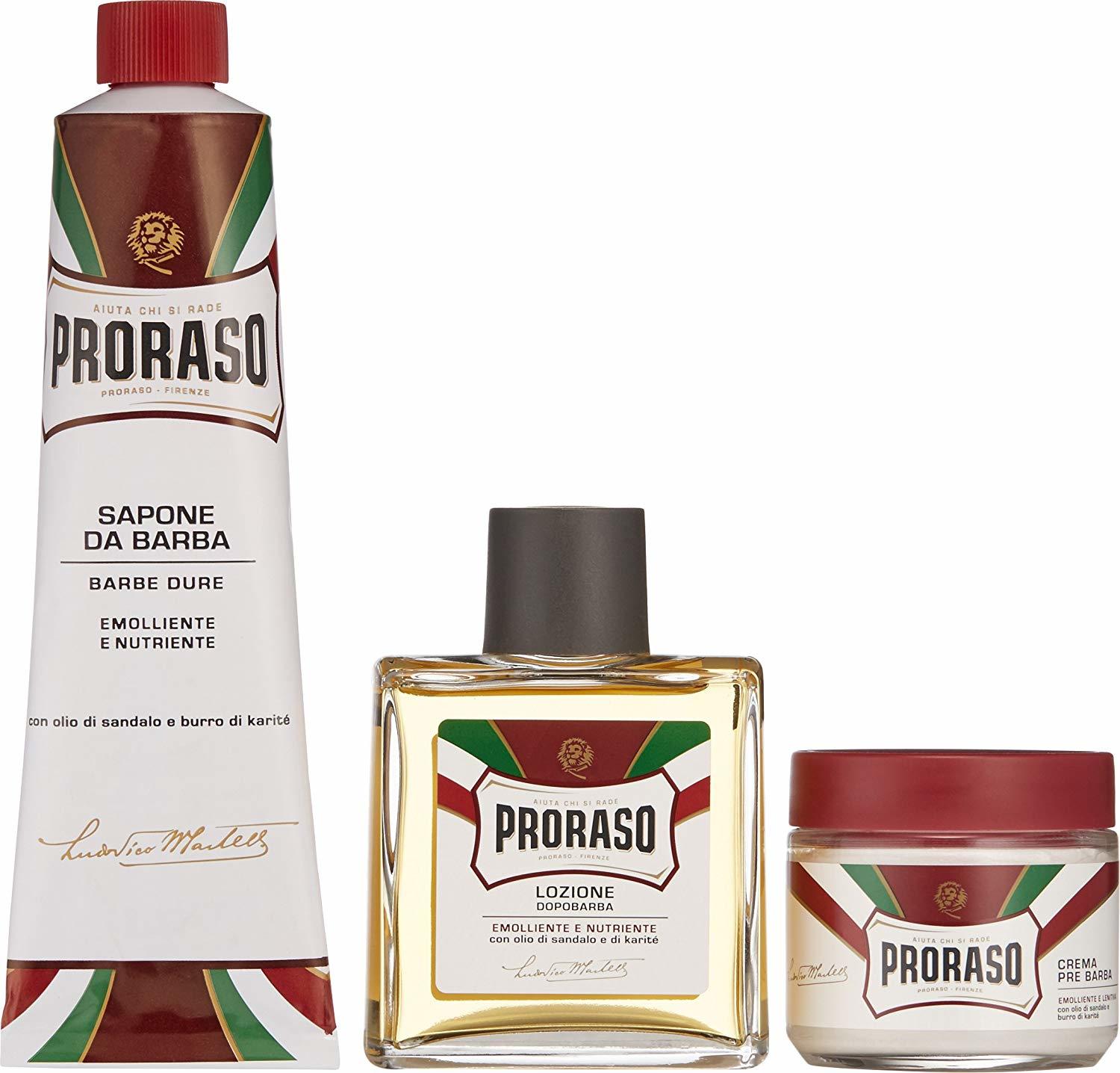 Buy Proraso: 3 Piece Vintage Gift Box Red - Sandalwood at Mighty Ape NZ