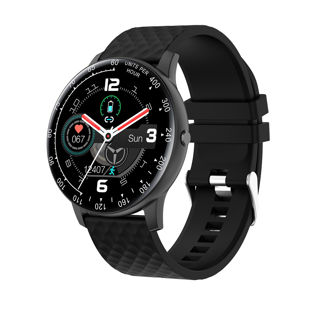 Health Monitoring Smart Watch - Black | at Mighty Ape NZ