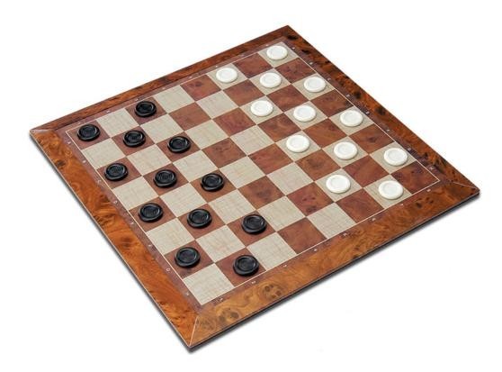Large Magnetic Chess & Checkers Set (Brown/White) | Board Game | at ...