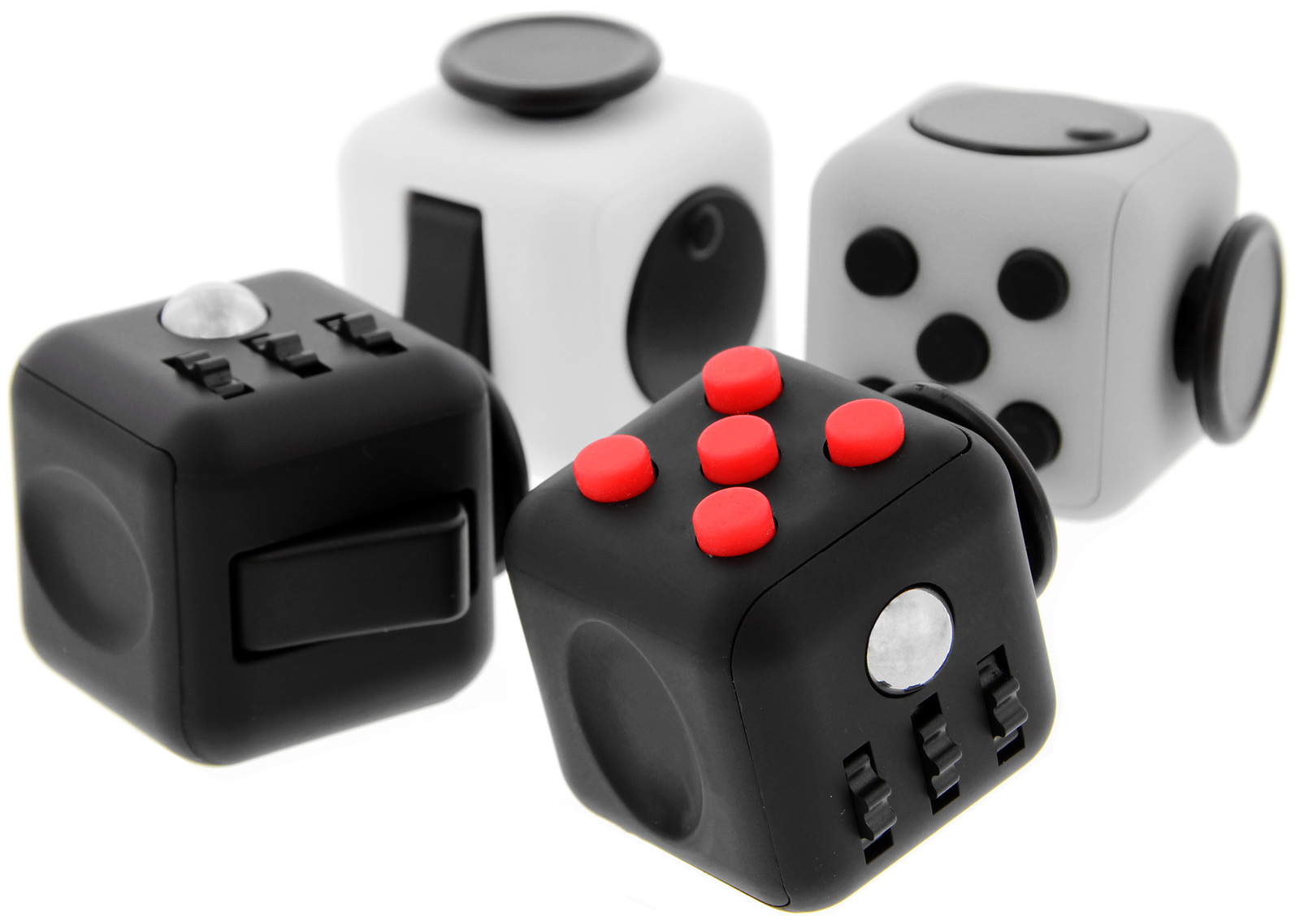 Buy Anti-Stress Cube (Black/Black) at Mighty Ape NZ