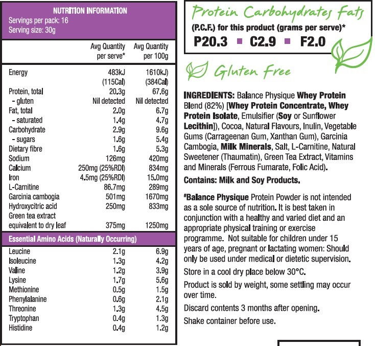 Buy Balance Physique Protein Powder at Mighty Ape NZ