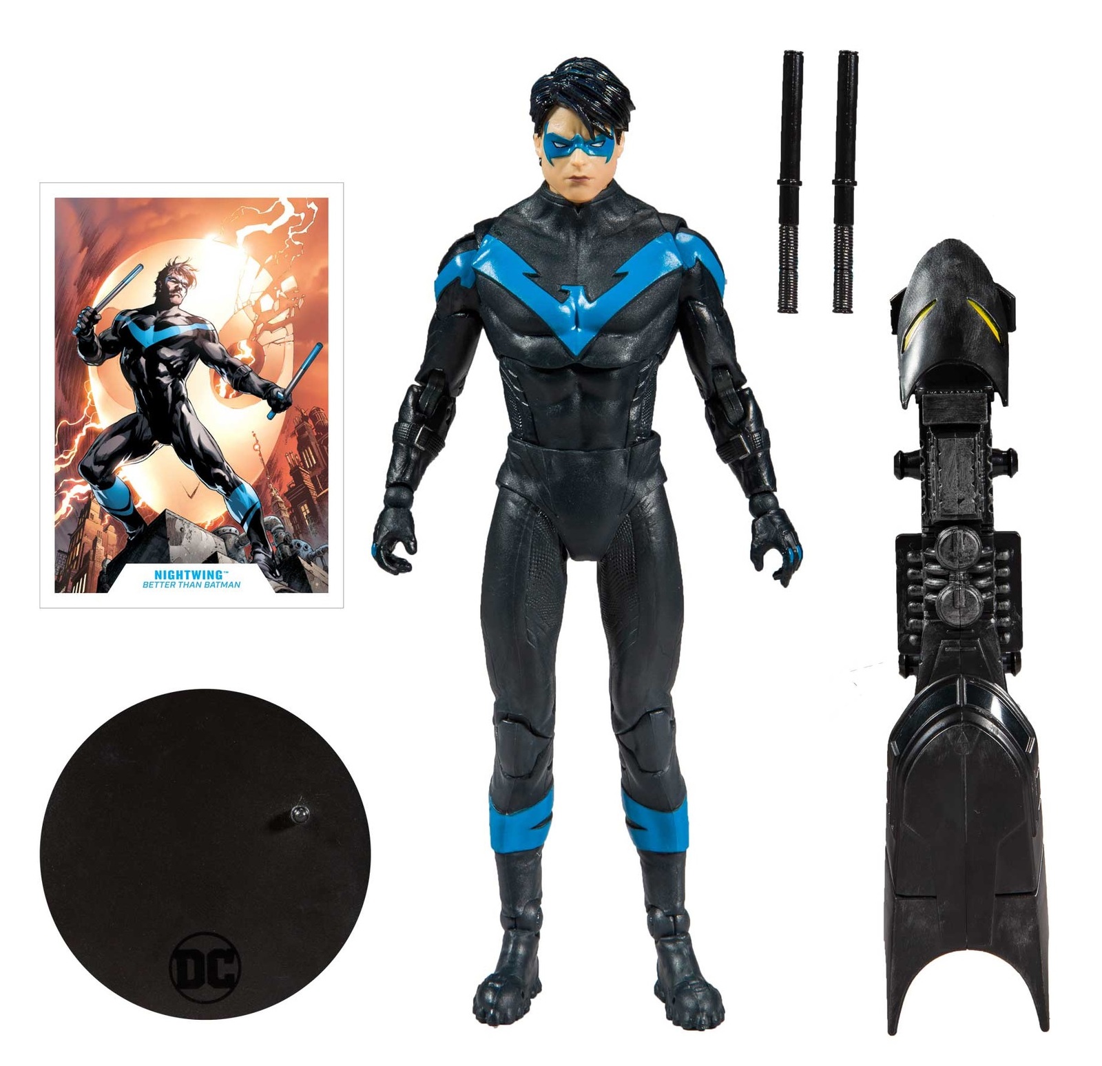 Nightwing (Better Than Batman) - 7" Build-A-Figure | at Mighty Ape NZ