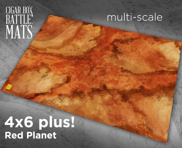 Cigar Box Mat: Red Planet Cloth Mat (6x4 Plus) | at Mighty Ape NZ