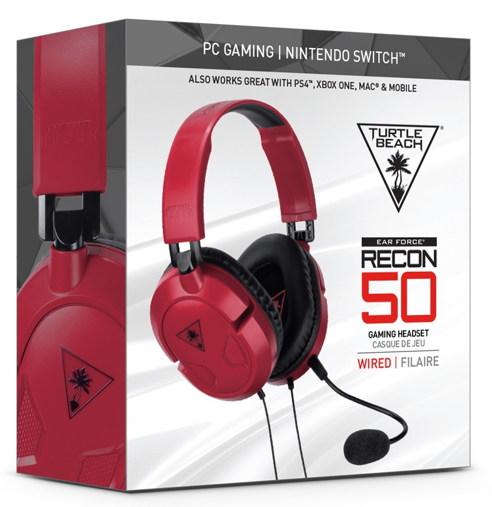 Turtle Beach Ear Force Recon 50 Stereo Gaming Headset (Red) | PC | Buy ...