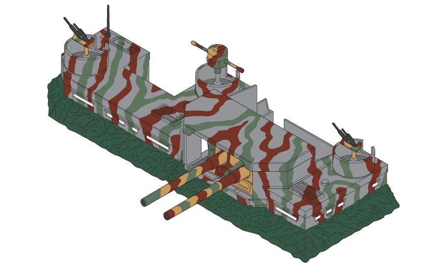 Airfix 1:72 D-Day Coastal Defence Fort - Model Kit Images at Mighty Ape NZ