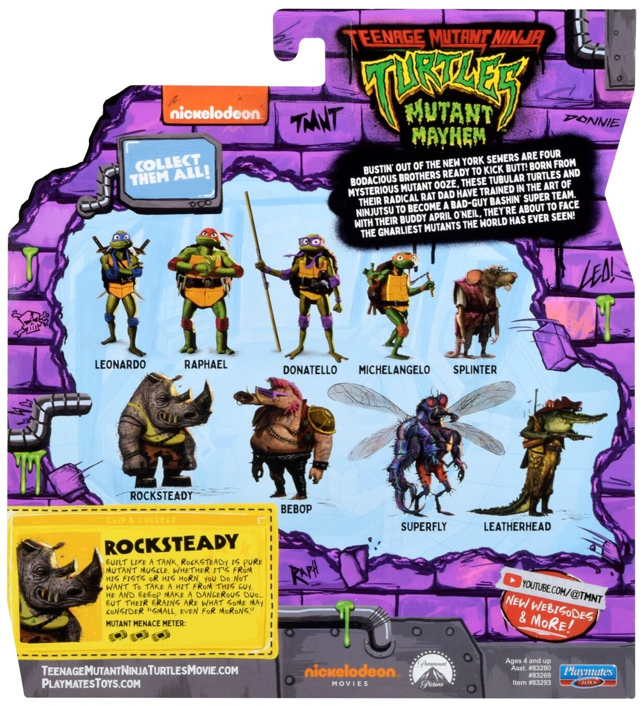 Buy TMNT: Rocksteady - Basic Figure at Mighty Ape NZ