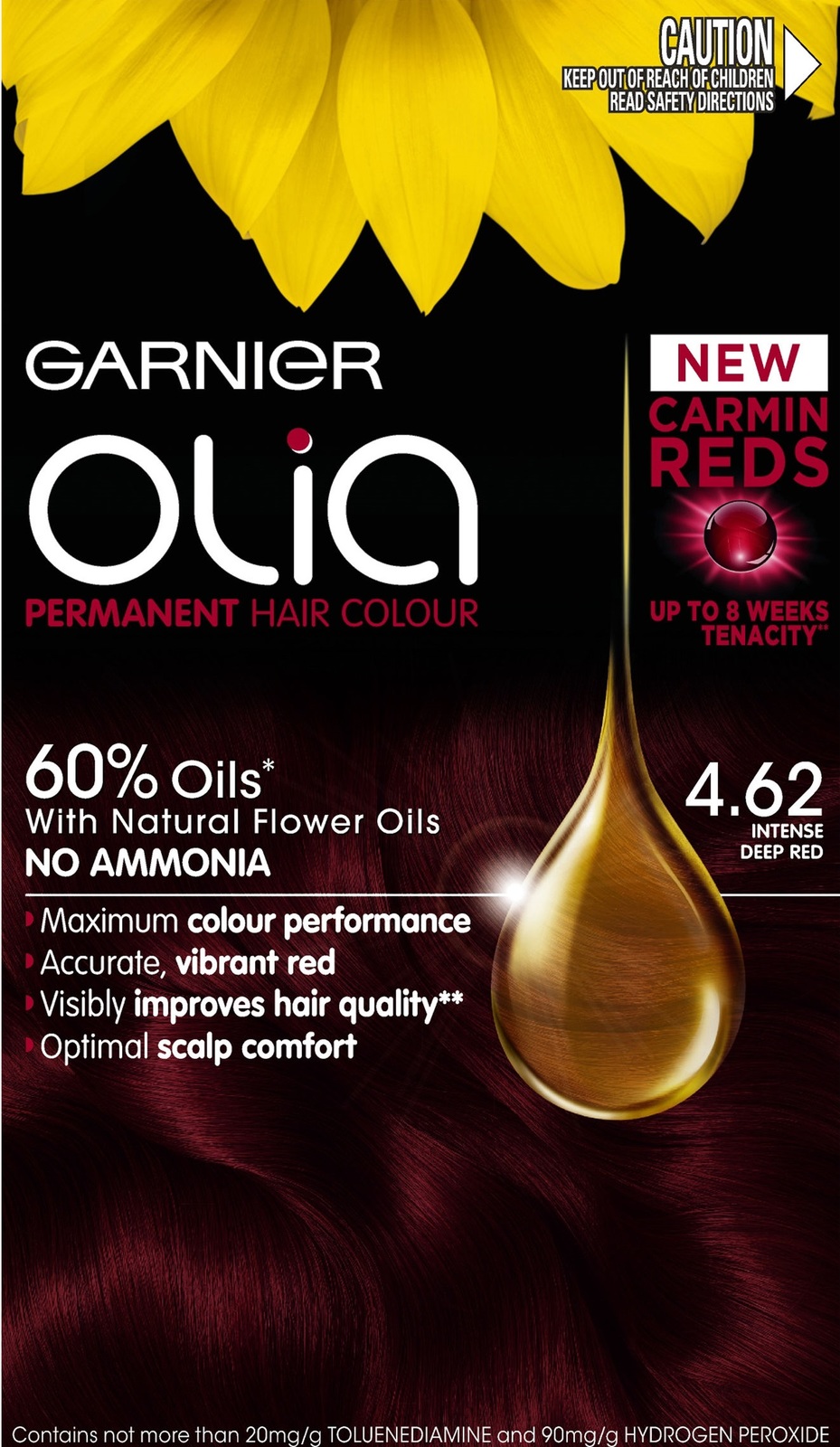 Buy Garnier Olia Hair Colour 4.62 Intense Deep Red at Mighty Ape NZ