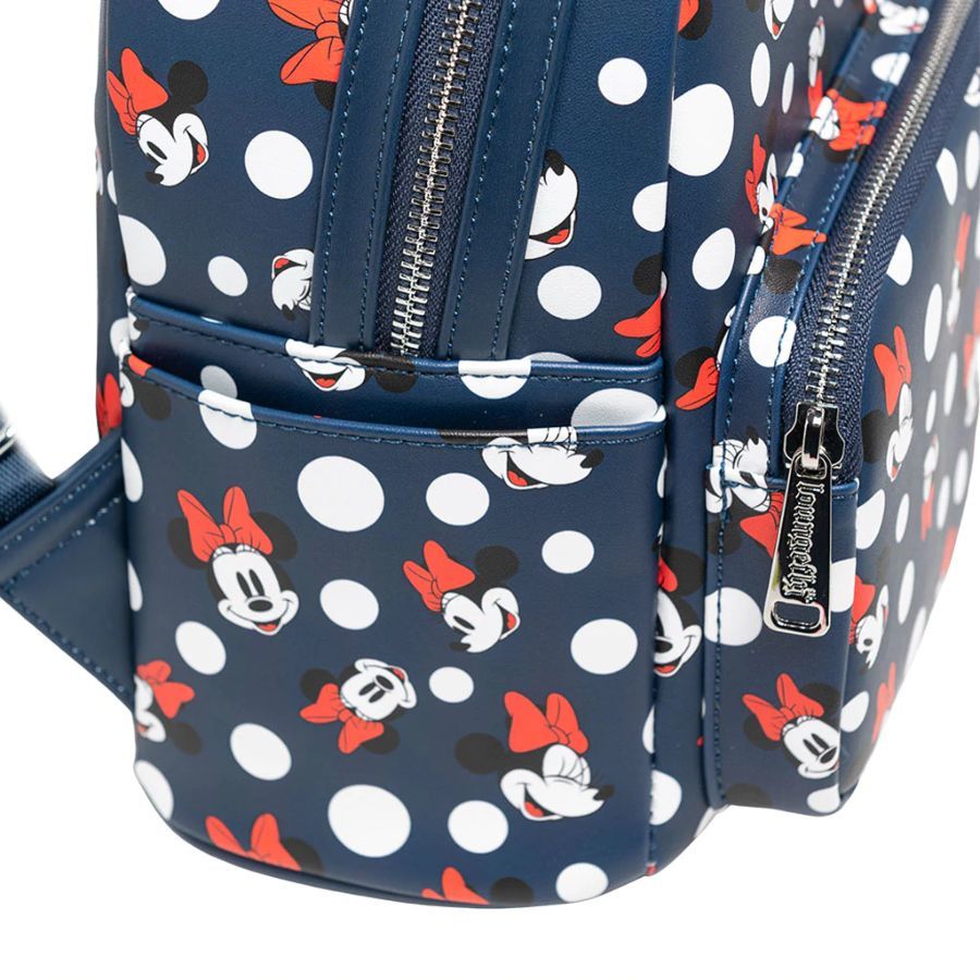 Minnie Mouse: Polka Dots Navy - Mini Backpack | Women's | at Mighty Ape NZ