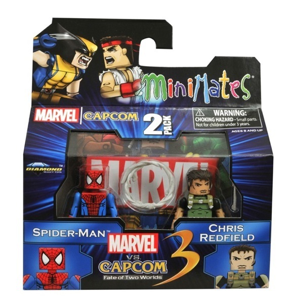 Buy Marvel vs. Capcom Series 2 Minimates 2 Pack - Spider-Man vs. Chris ...