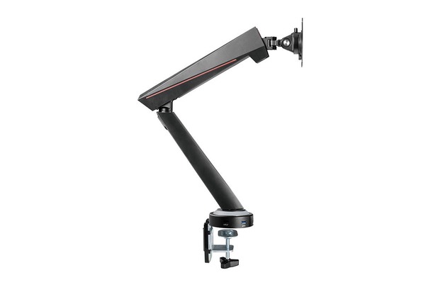 Kogan Full Motion Spring-Assisted RGB Gaming Monitor Mount with USB Hub ...