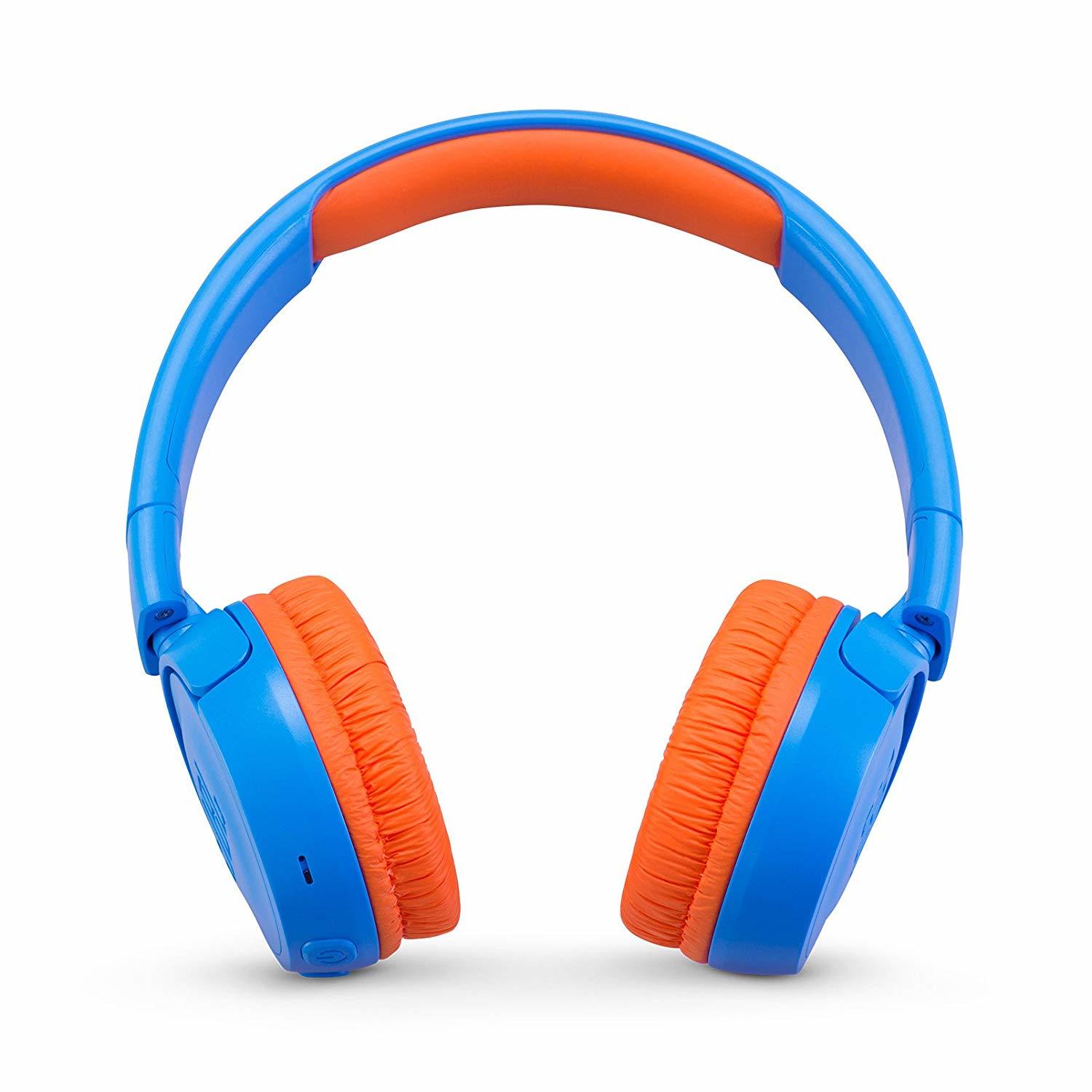 JBL JR300 Kids Bluetooth Headphones - Blue/Orange | at Mighty Ape Australia
