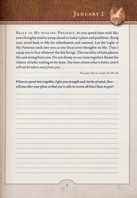 Jesus Calling Devotional Journal: Enjoying Peace in His Presence (Large ...