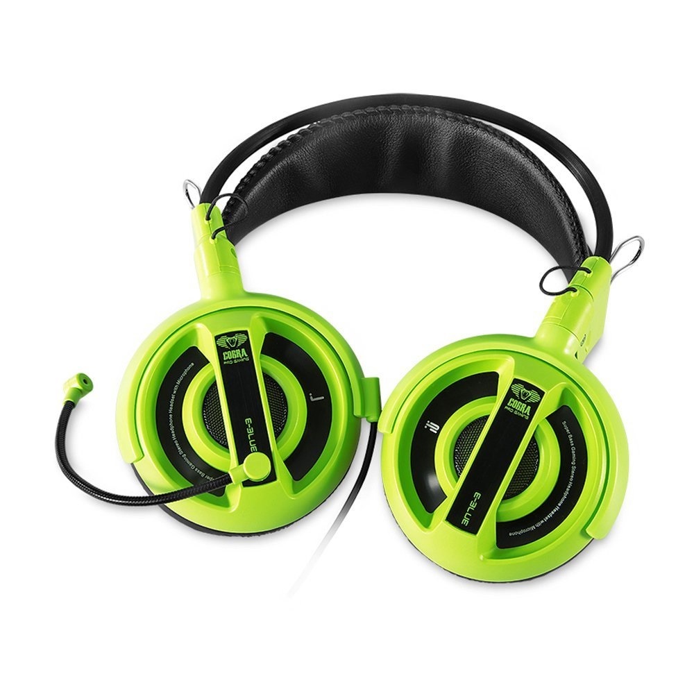 E-Blue Cobra Gaming Headset (Green) | PC | Buy Now | at Mighty Ape NZ