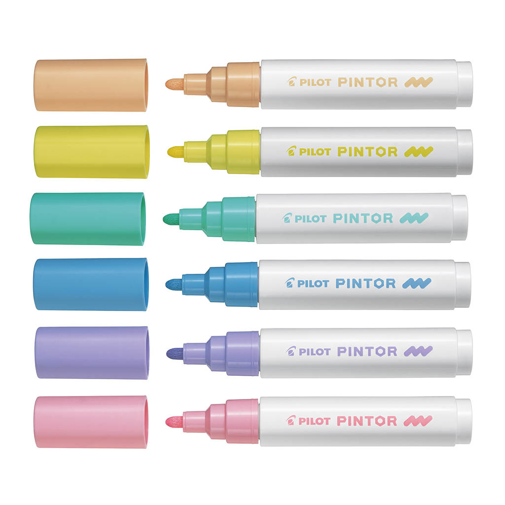 Buy Pilot: Pintor Medium Marker - Pastels (6 Pack) at Mighty Ape Australia