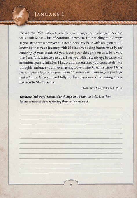 Jesus Calling Devotional Journal: Enjoying Peace in His Presence (Large ...