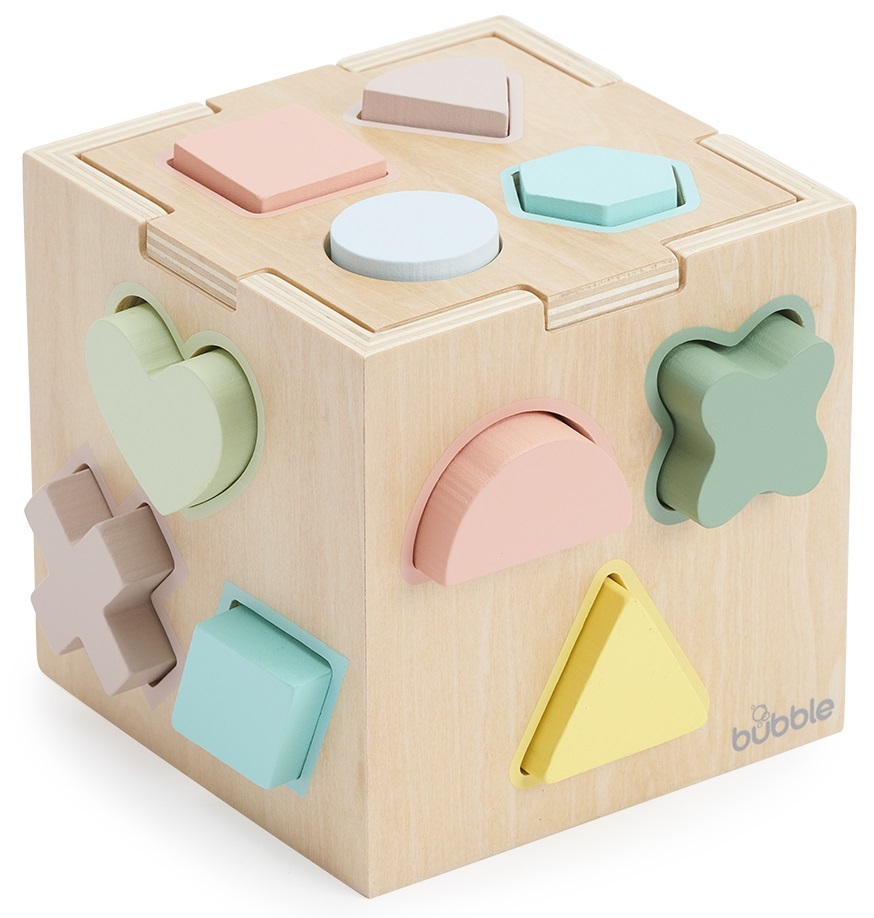 Buy Bubble: Wooden Shape Sorting Cube at Mighty Ape NZ