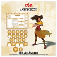 Dungeons & Dragons: Character Tokens: - Monk Token Set | at Mighty Ape NZ