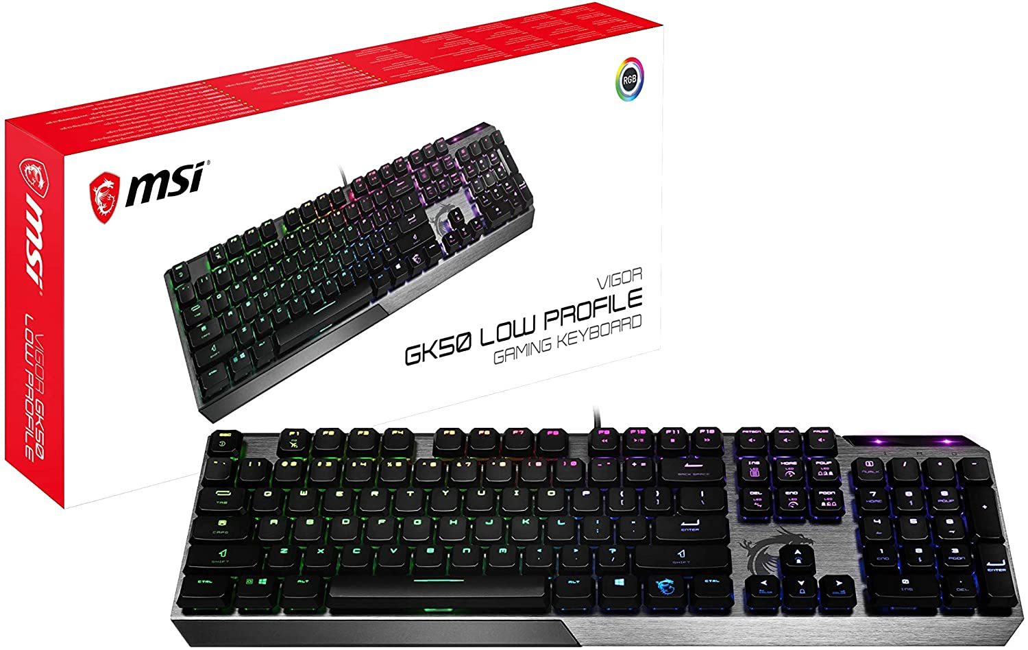 MSI Vigor GK50 Mechanical Gaming Keyboard (Low Profile US) | PC | Buy ...
