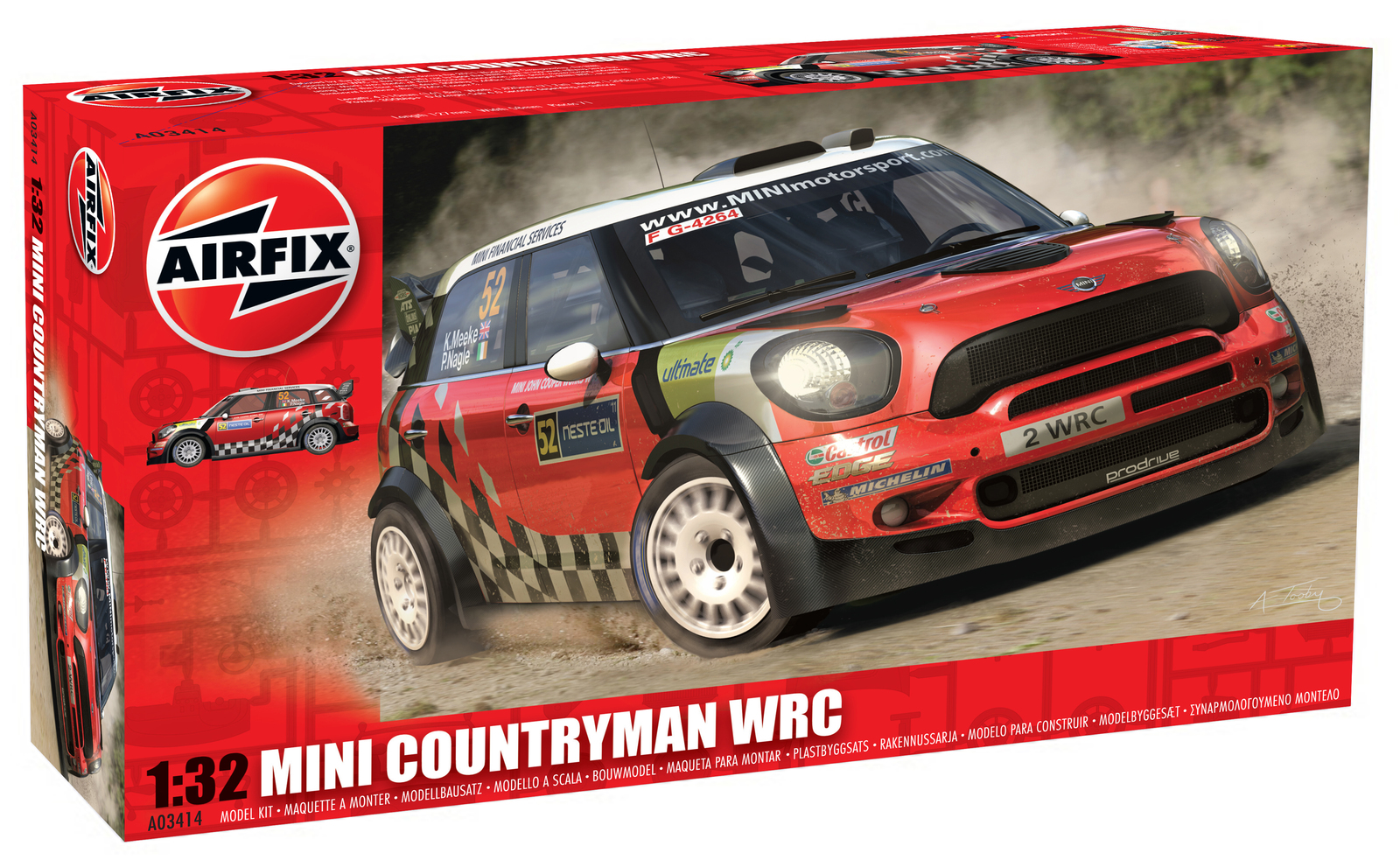 Airfix Kitset - Cars 1:32 - BMW Mini Countryman WRC | at Mighty Ape NZ
