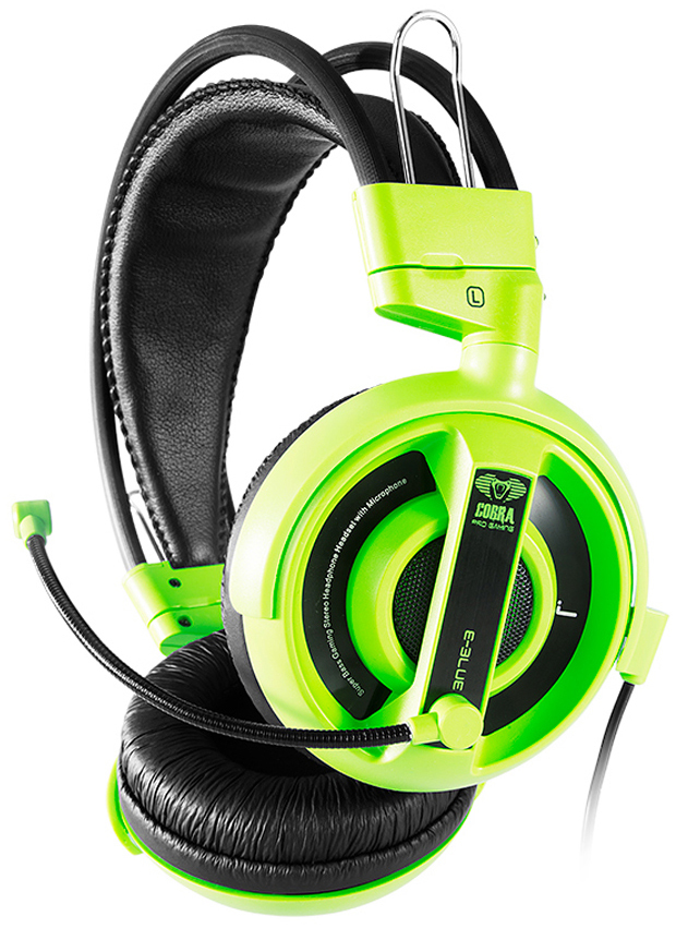 E-Blue Cobra Gaming Headset (Green) | PC | Buy Now | at Mighty Ape NZ