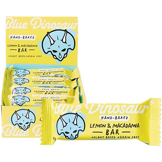 Buy Blue Dinosaur Paleo Bars - Mac' Lemon (12 Bars) at Mighty Ape NZ