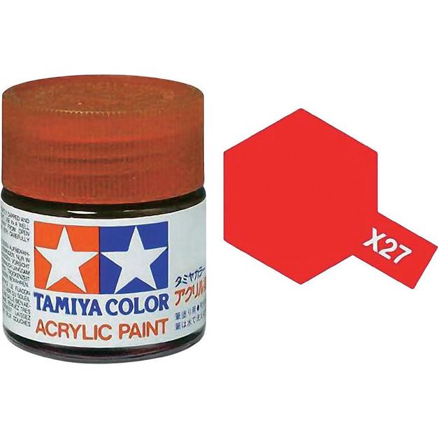 Tamiya Acrylic: Clear Red (X27) | at Mighty Ape Australia