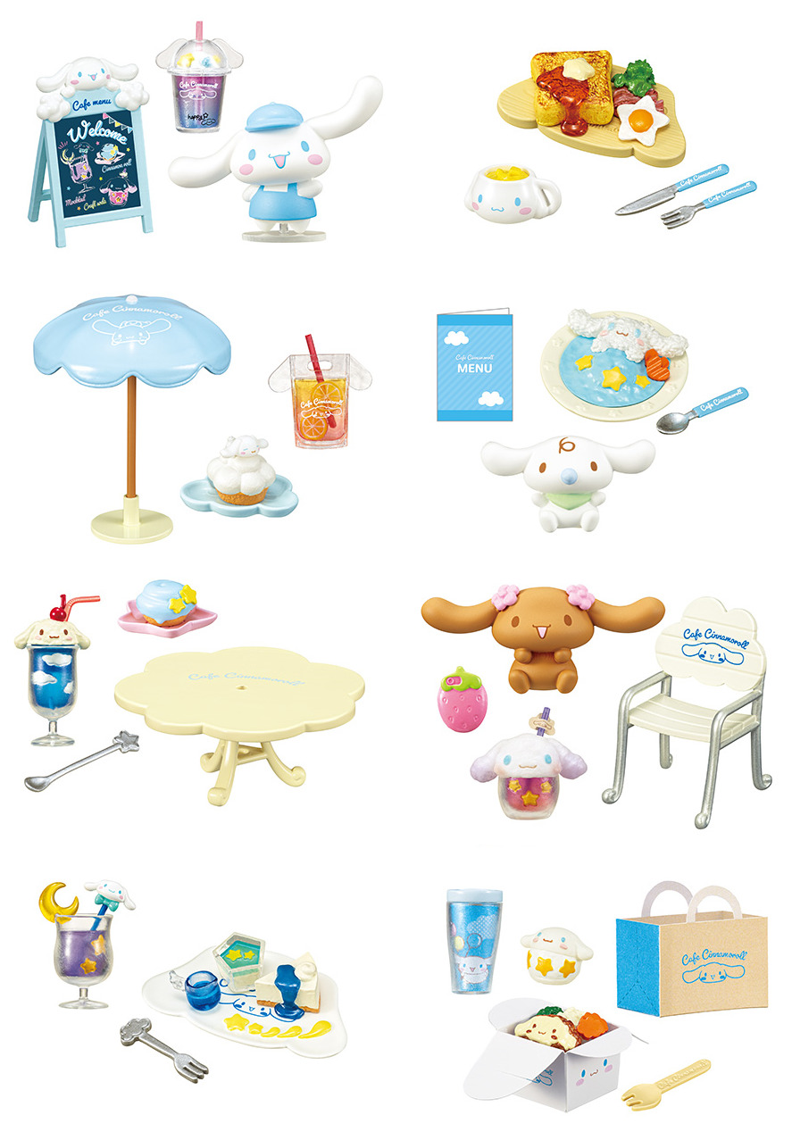 Cinnamoroll: Cafe Cinnamoroll - Mini Figure (Set of 8) Images at Mighty ...