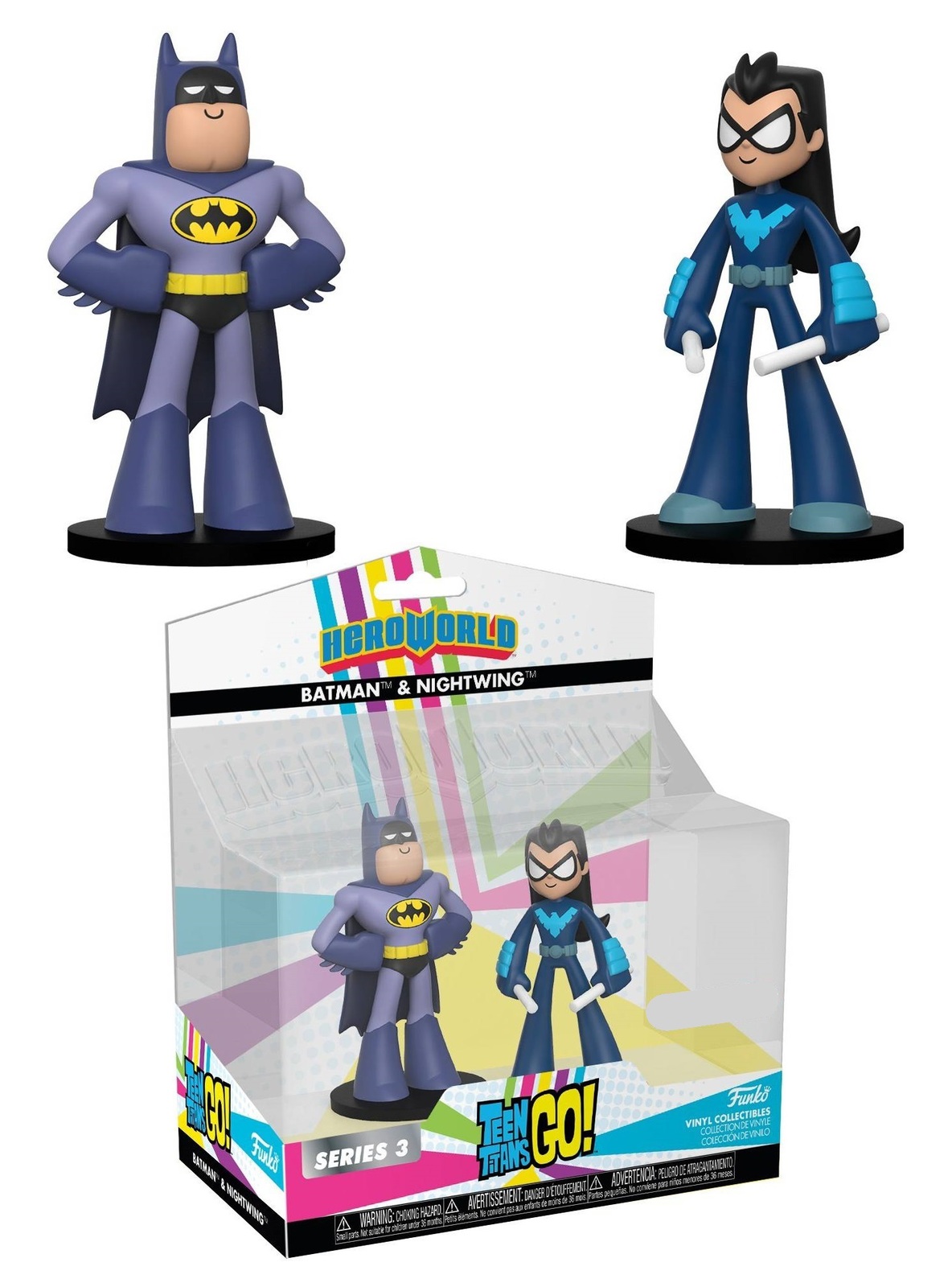 Teen Titans Go! - HeroWorld Figures #1 (2-Pack) | at Mighty Ape NZ