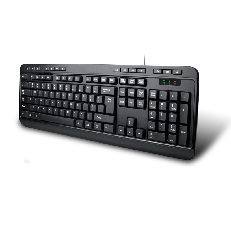 Adesso: Wired Spill-Resistant Multimedia Desktop Keyboard (USB) | at ...