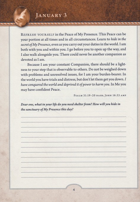 Jesus Calling Devotional Journal: Enjoying Peace in His Presence (Large ...