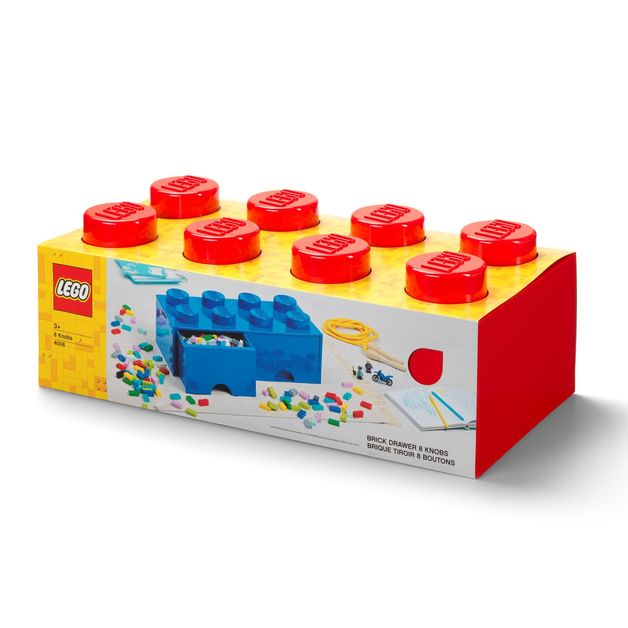LEGO Storage Brick Drawer 8 - Red | at Mighty Ape NZ