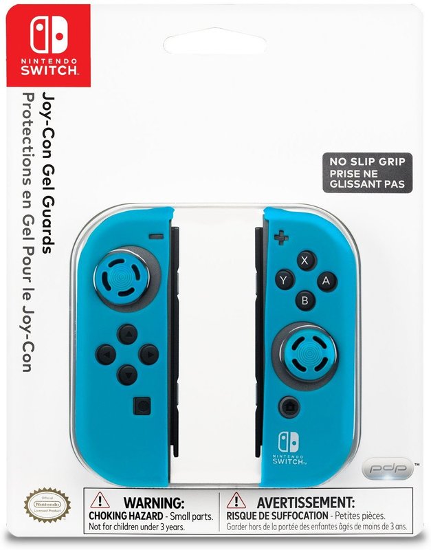 PDP Nintendo Switch Comfort Grip Joy Con Gel Guards (Blue) | Switch ...