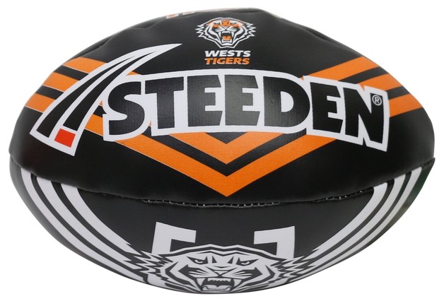 Buy Steeden NRL Supporter Sponge Rugby League Ball - Wests Tigers - 6 ...